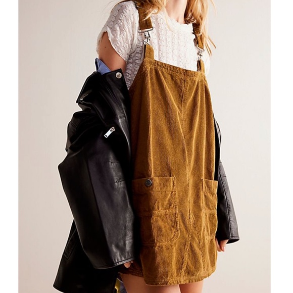 Free People | Dresses | We The Free Overall Smock Mini Cord Top In ...
